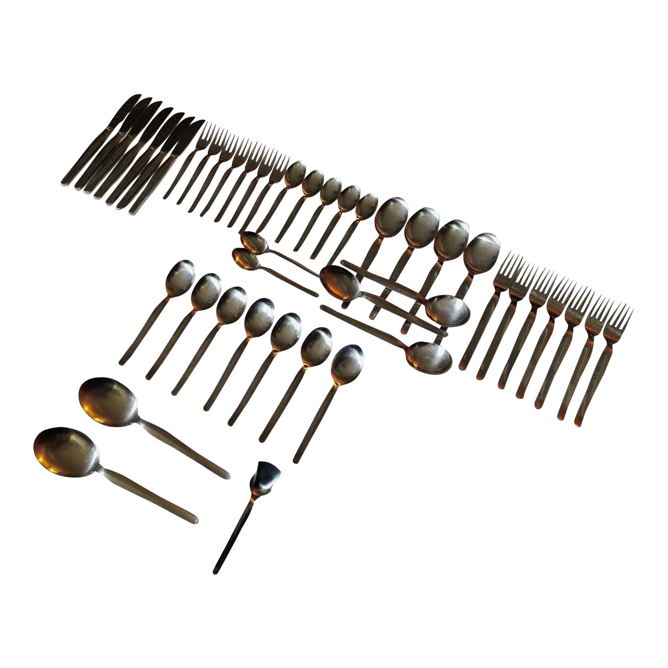 Vintage Solingen Germany Flatware - 45 Pieces | Chairish