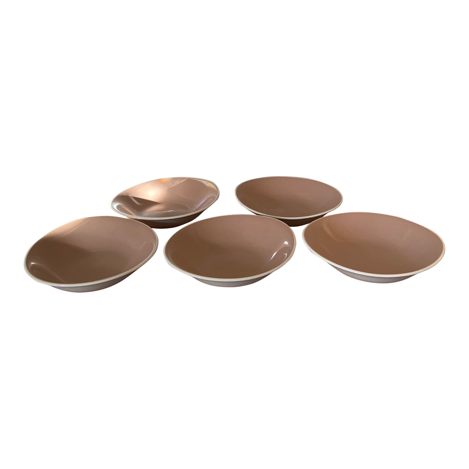 Vintage Elliptical Harkerware Bowls- Set of 5 | Chairish