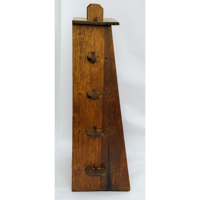 Antique Arts and Crafts Mission Oak Wood Bookcase Roycroft Style | Chairish