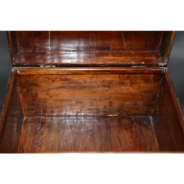 Antique Tibetan Foo Dog Hand Painted Box | Chairish