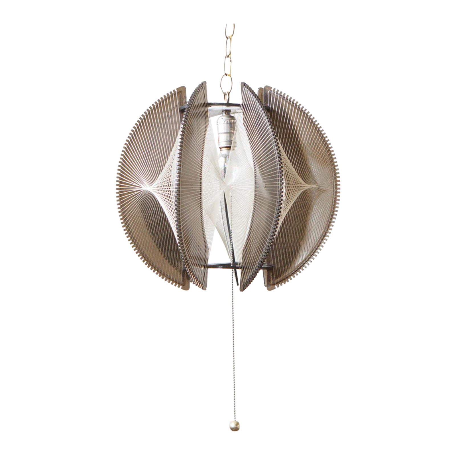 1960s Paul Secon Lucite/Acrylic Swag Lamp, Unmarked | Chairish