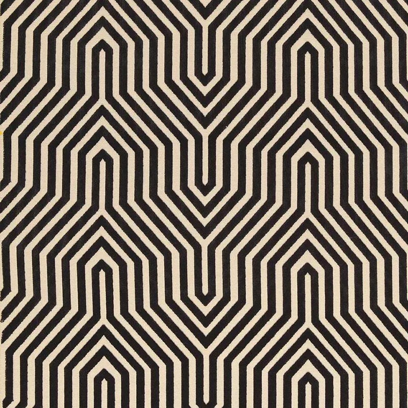 Schumacher X Mary Mcdonald Vanderbilt Velvet Fabric in Noir | Chairish
