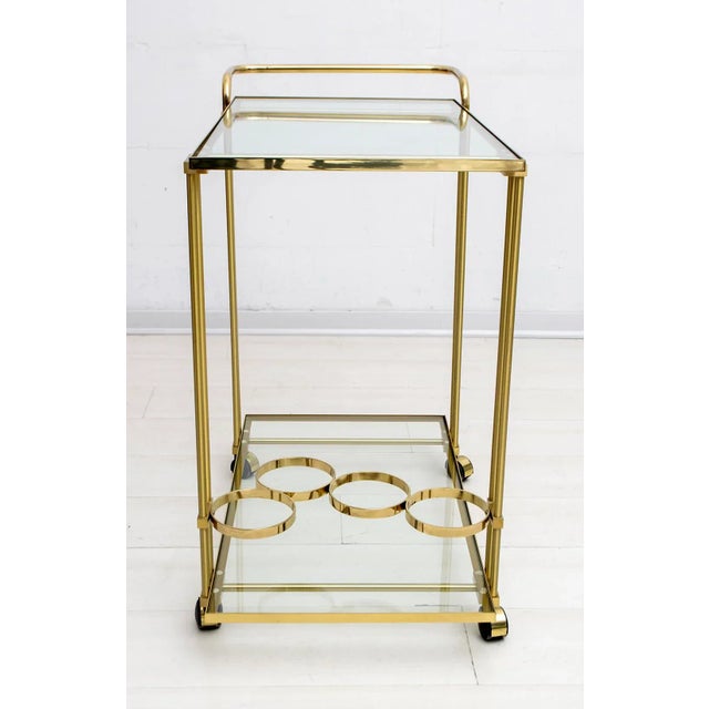 Mid-Century Modern Italian Brass Trolley, 1970s | Chairish
