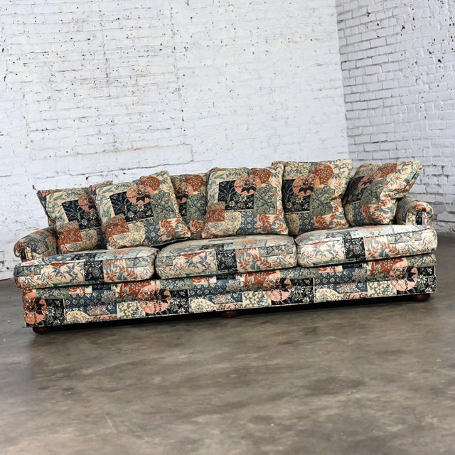Late 20th Century Modern Henredon Sofa With Down Pillow Back Cushions ...