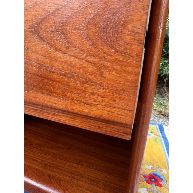 1960s Mid Century Danish Modern Teak Cube Nightstands by Danflex ...