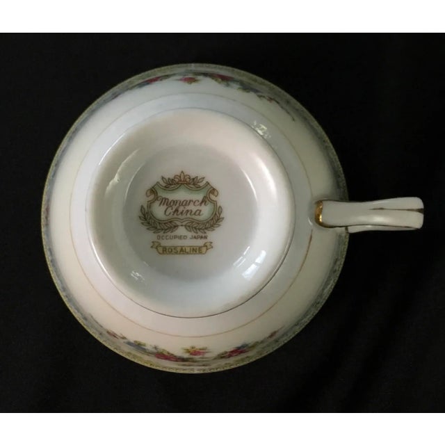 1940s Monarch China Rosaline Pattern Porcelain Tea Set - 15 Pieces ...