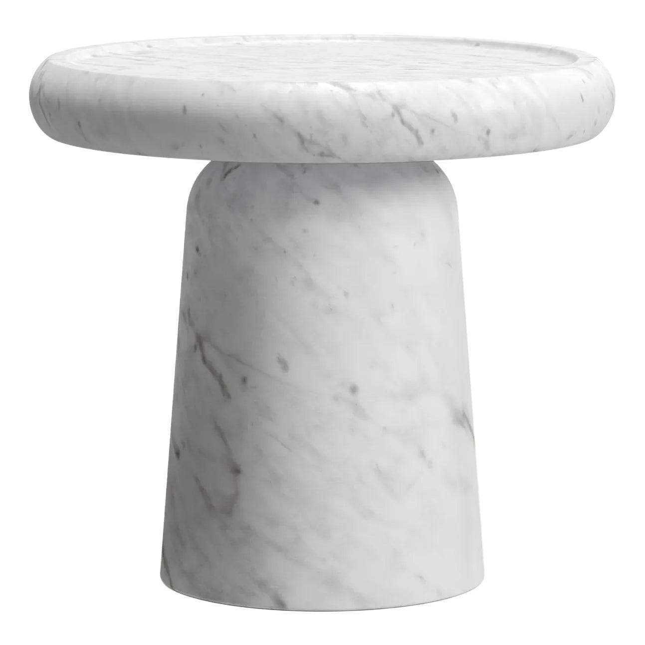 New Modern Side Table in White Gioia Marble, Creator Ivan Colominas ...
