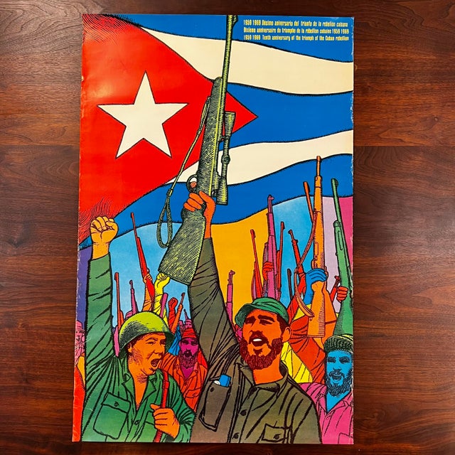Original Vintage Cuban Liberation Poster Felix René Mederos Pazos ...