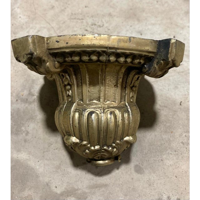 Antique Victorian / Rococo Acanthus Leaf Design Bronze Ceiling Light ...