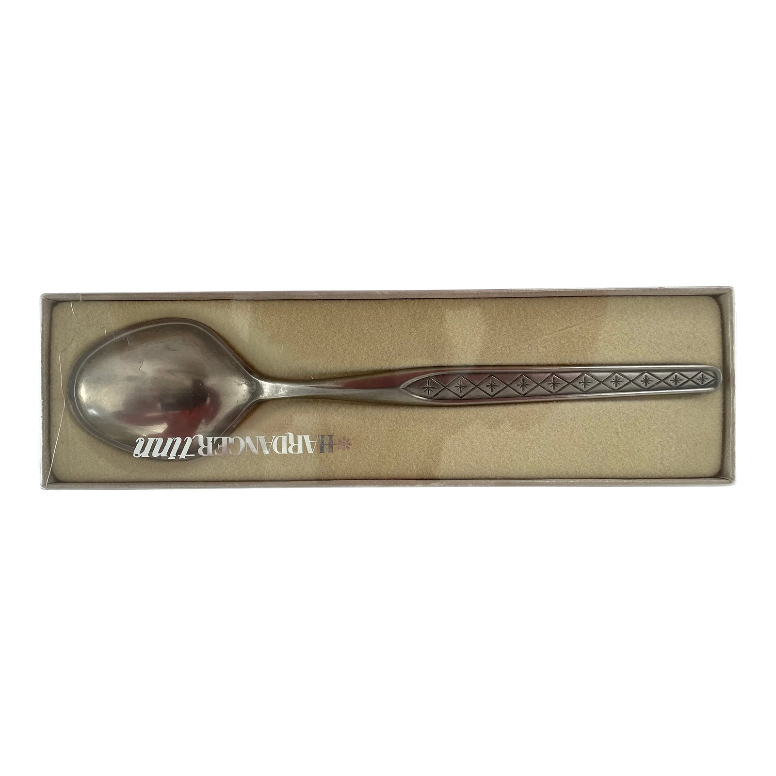 Mid-Century Modern Hardanger Norway, Pewter Starburst Serving Spoon | Chairish