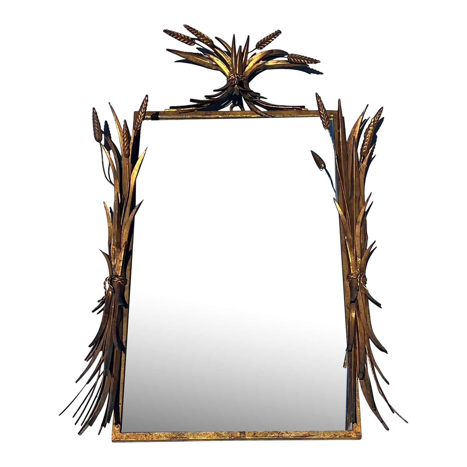 1940s Vintage Gilded Sheaf of Wheat Gold Gilt Hollywood Regency Wall ...