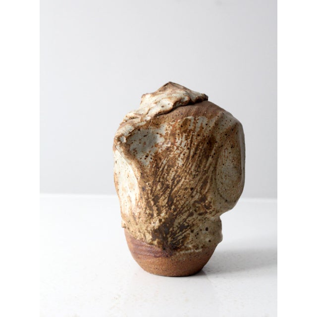 Vintage Studio Pottery Free Form Vase | Chairish