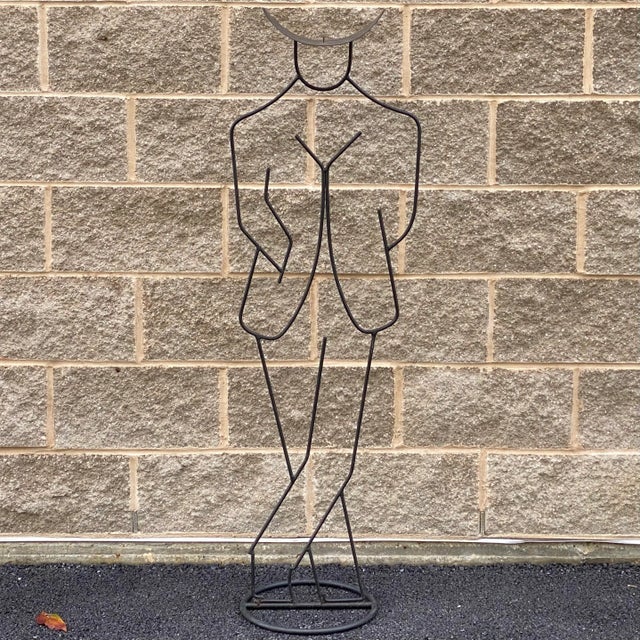 Postmodern Stick Figure Floor Standing Candle Stand | Chairish