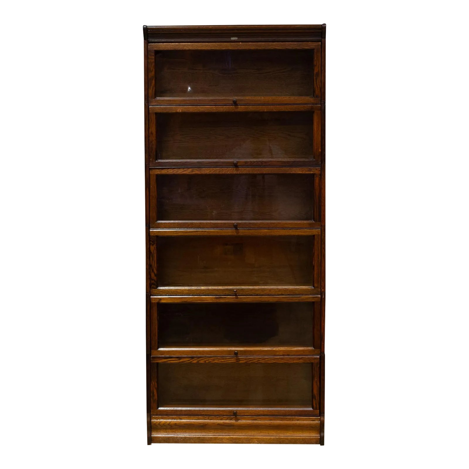 Early 20th C. Lundstrom 6 Stack Lawyer's Bookcase C.1899-1920 | Chairish