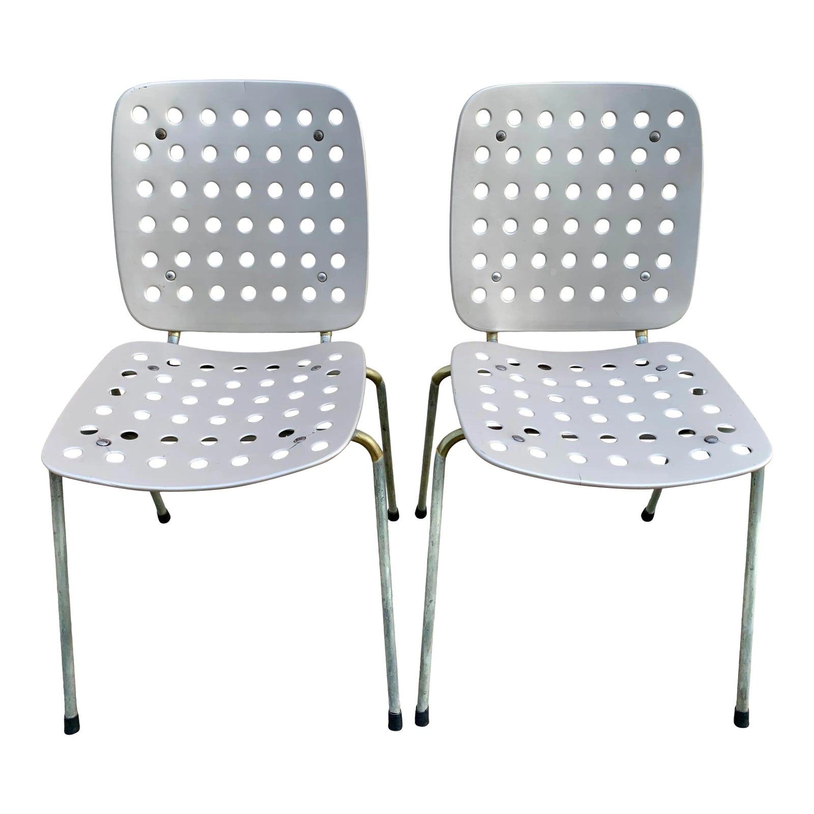 Vintage Hans Coray Aluminum Chairs | Chairish