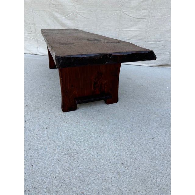 Hunt Country Furniture Rustic Rough Cut Pine Coffee Table | Chairish
