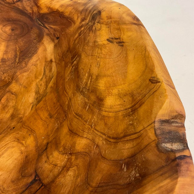 1960s Vintage Rustic European Boho Chic Live Edge Teak Root Bowl ...