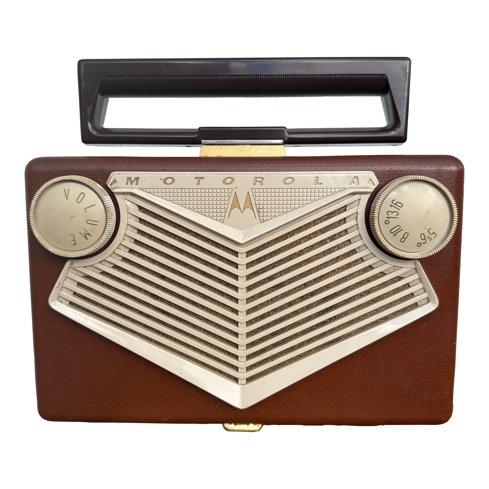 Vintage Motorola “Golden Voice” Purse Radio | Chairish