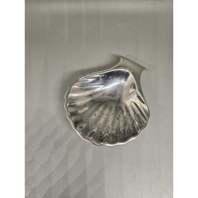 Vintage Silver Plate Shell Dish | Chairish