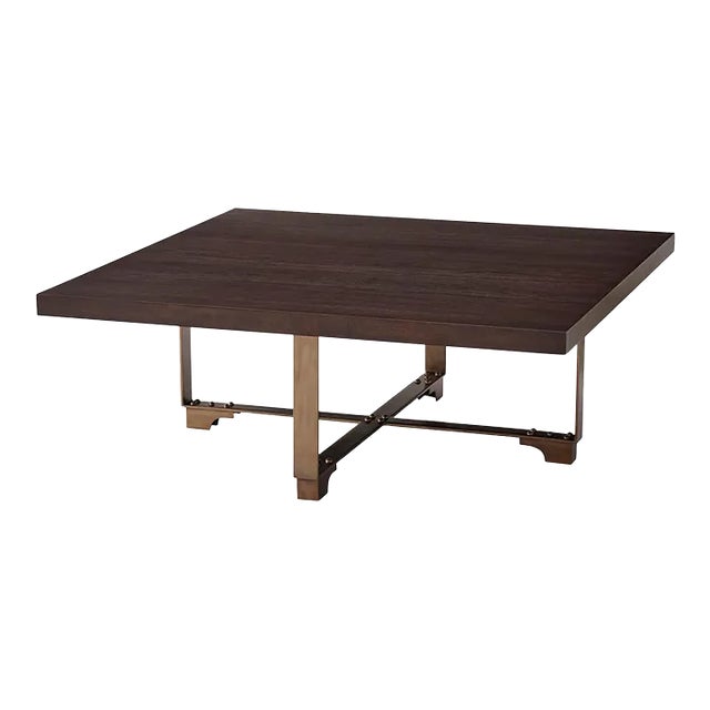 Industrial Square Cocktail Table | Chairish