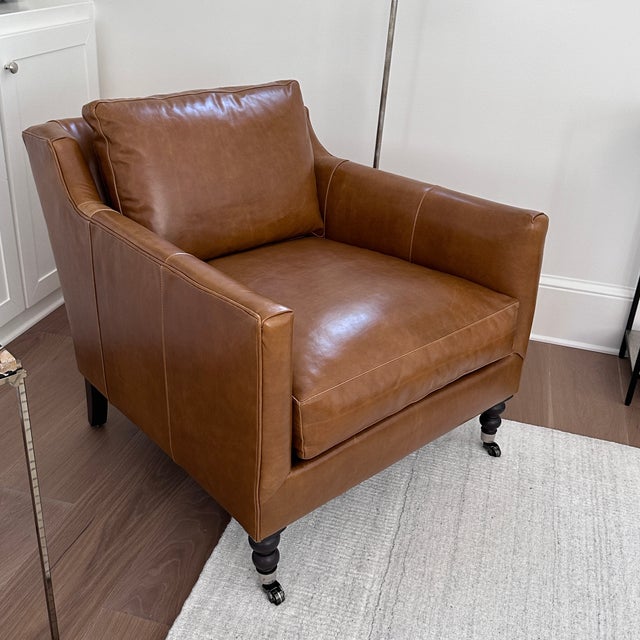 Rowe Furniture Madeline Chair on Casters | Chairish