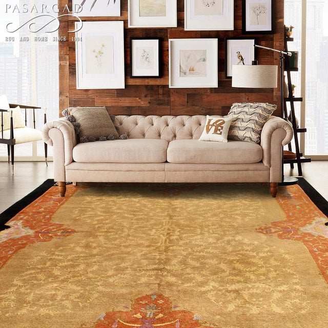 Pasargad DC Antique Chinese Art Deco Rug | Chairish