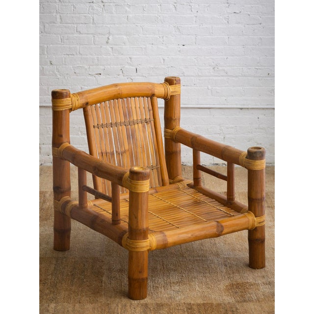 Bamboo Armchair in the Style of Antonio Budji Layug | Chairish