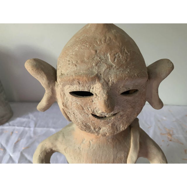 Japanese Haniwa “Laughing Man” Clay in Mashiko, Japan Rare | Chairish