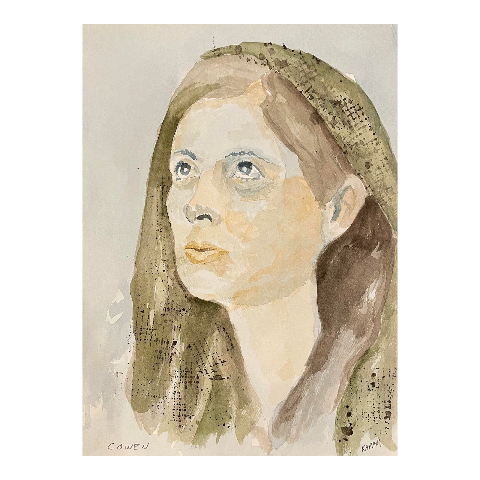 1990s Portrait of a Lady by Beth Cowen | Chairish