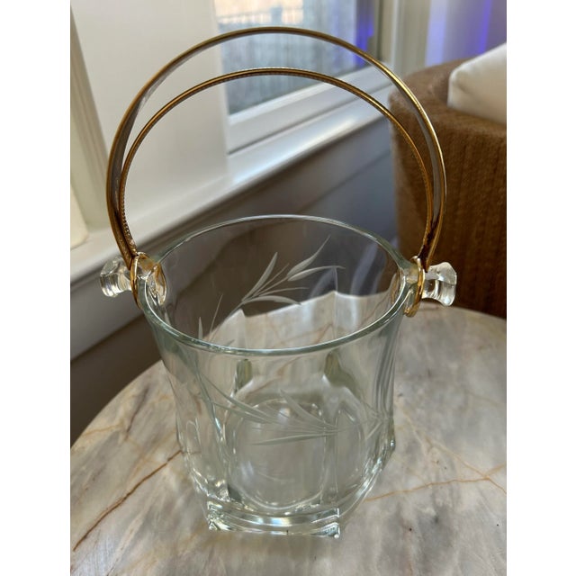 Vintage Italian Etched Ice Bucket | Chairish