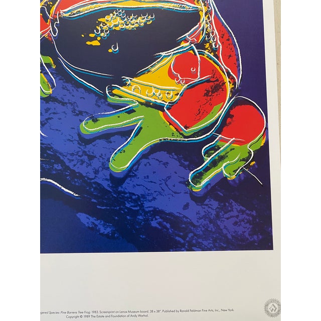 1980s Andy Warhol Foundation "Pine Barrens Tree Frog - 1983” Endangered ...