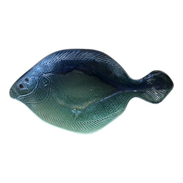 Early 21st Century Ann Gerrity (Ann Elizabeth) Studio Ceramic Flounder ...