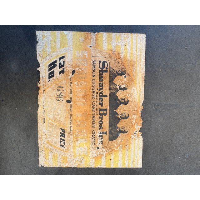 Vintage 1940s Shwayder Brothers Sampson Card Table Wood Legs and Frame ...