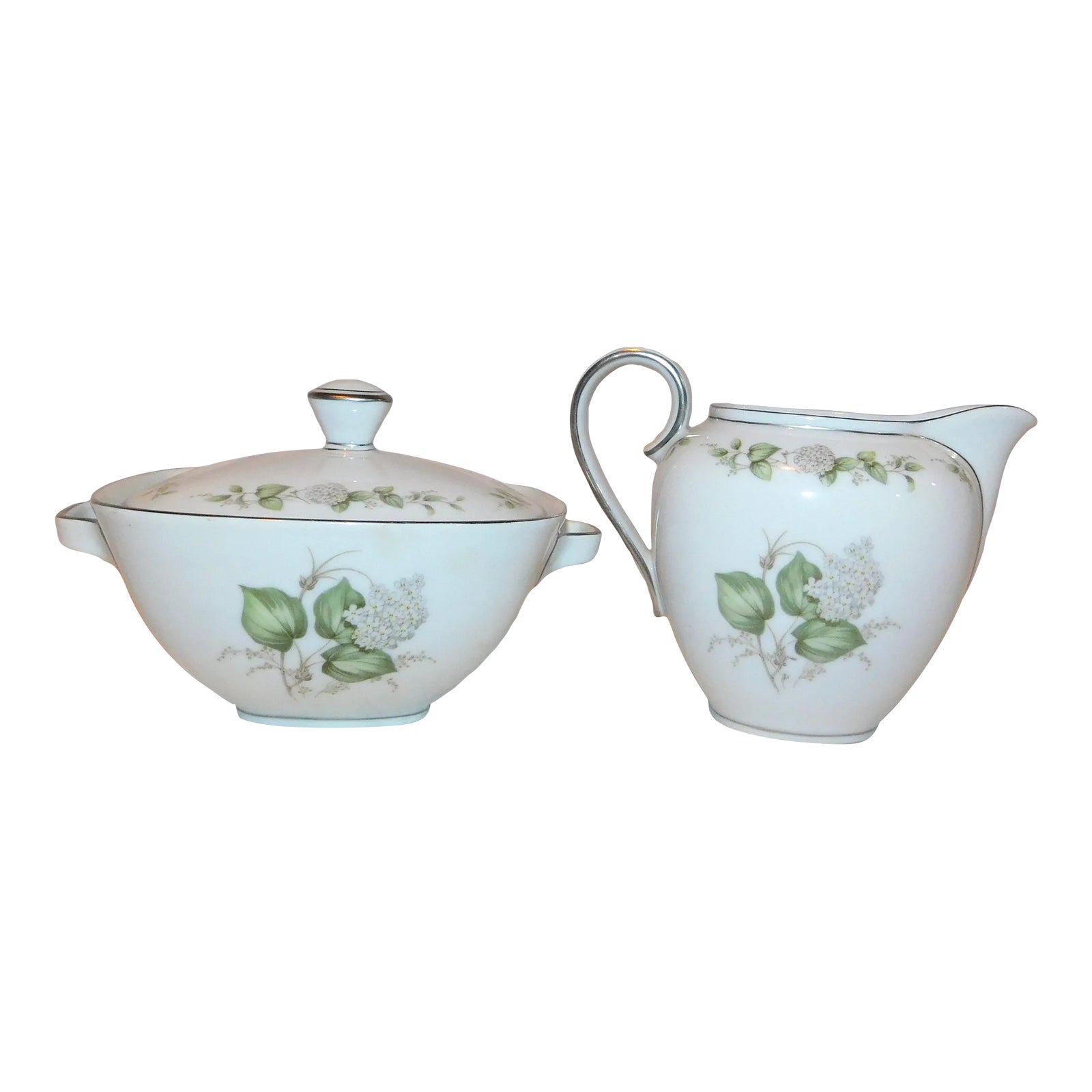 Mid 20th Century Franconia "Summer Bloom" Sugar & Creamer - a Pair ...
