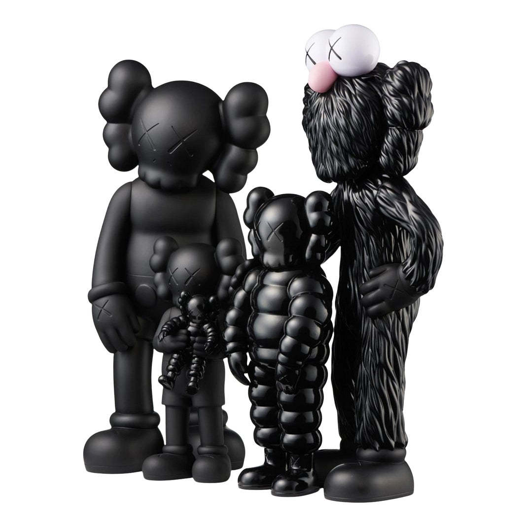 Kaws, Family Figures, Black Version, 2021, Painted Cast Vinyl | Chairish