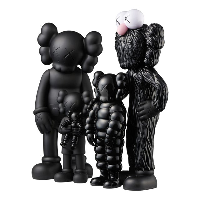 Kaws, Family Figures, Black Version, 2021, Painted Cast Vinyl | Chairish