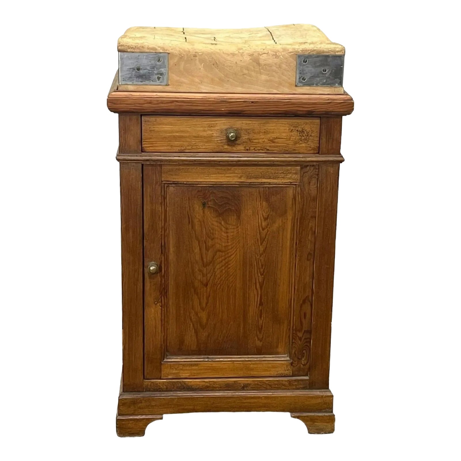 1920s/1930s European Butcher Shop Chopping Block / Island | Chairish