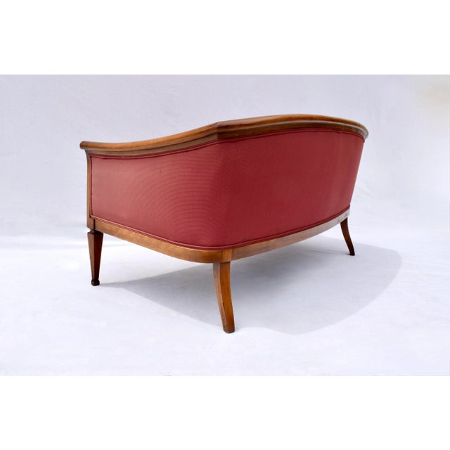 French Directoire Style Sofa in Cherrywood | Chairish