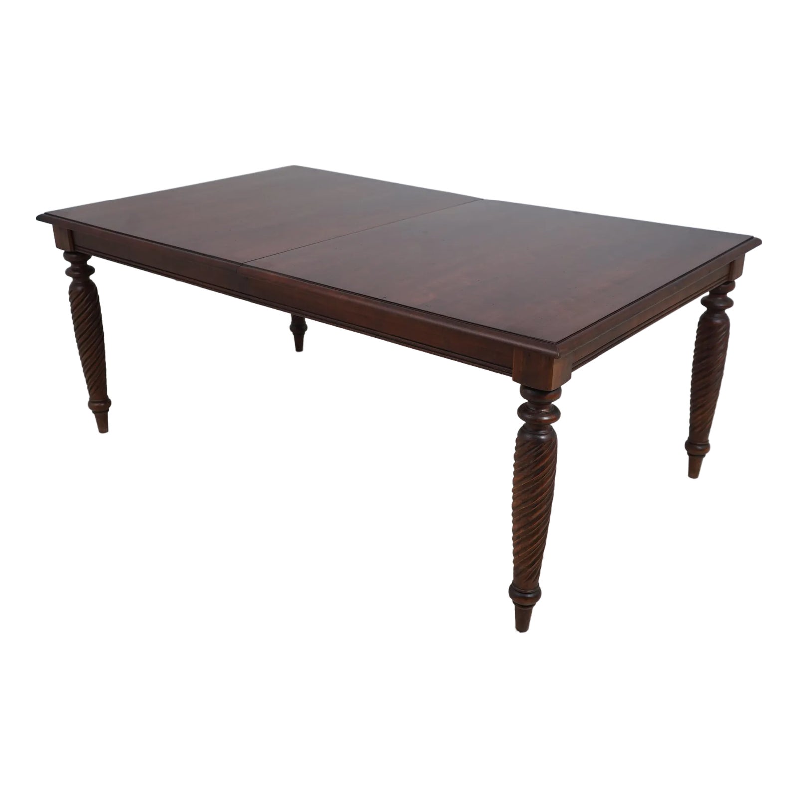 Ethan Allen British Classics Distressed Finish Dining Room Table | Chairish