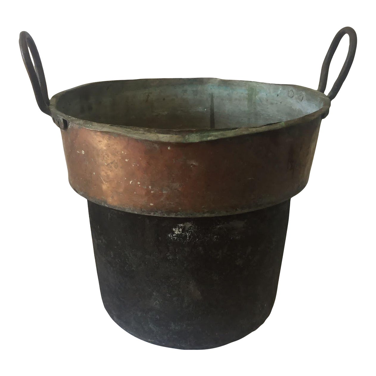 19th Century Italian Hand-Hammered Copper Cauldron Pot, Italy 1870 ...