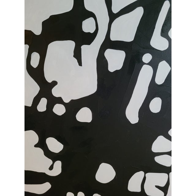 Original Wayne Cunningham Black & White Painting | Chairish