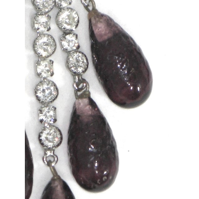 1990s Robert Sorrell Vintage Faux Diamond Amethyst Briolettes ...