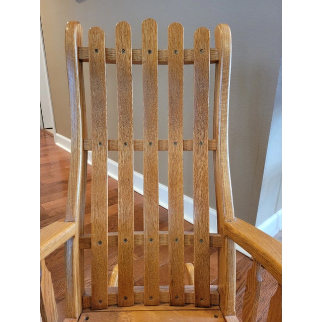 Amish Made Solid Oak Children's Rocker | Chairish