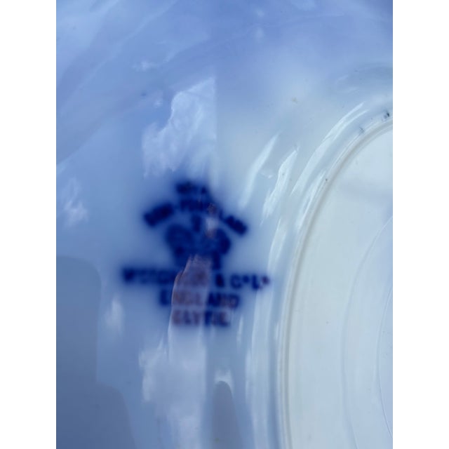 1960s Flow Blue Plate | Chairish