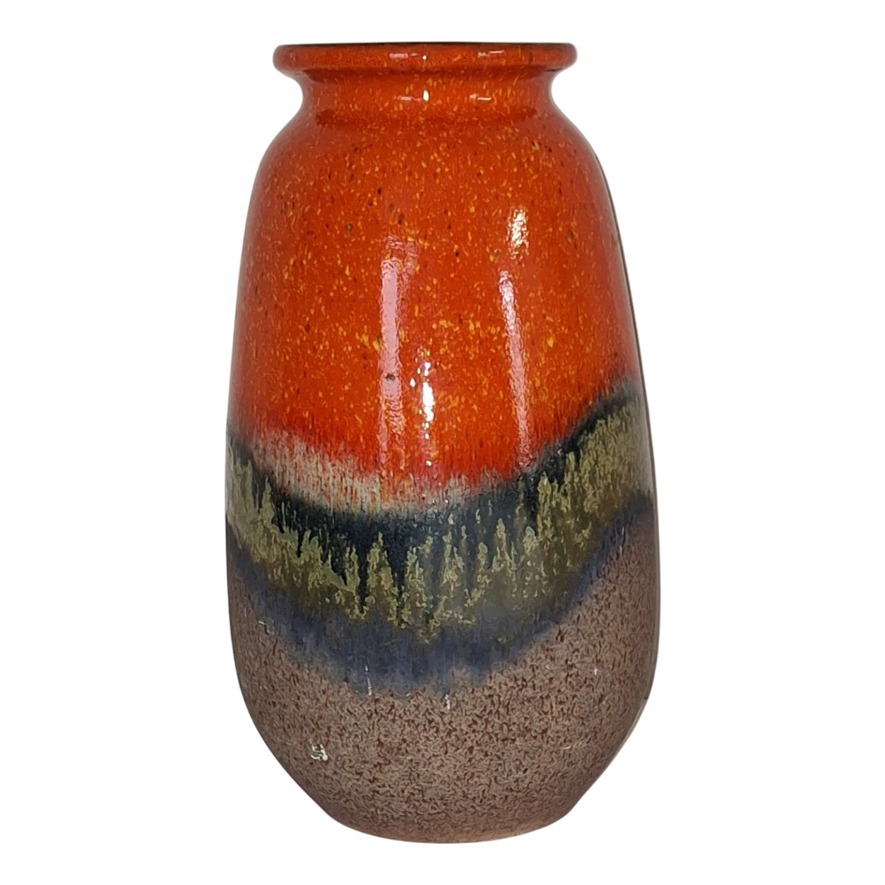 Vintage German Ceramic Model Number N 076 1040 Vase, 1970s | Chairish