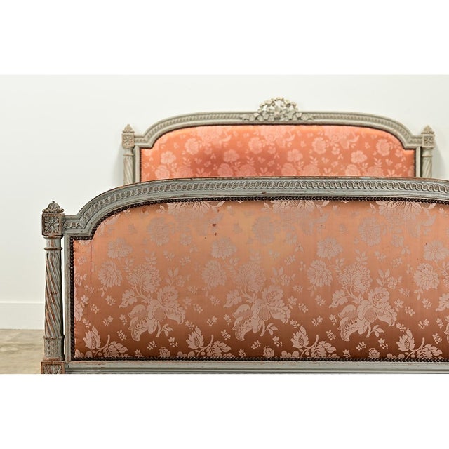 French Carved Louis XVI Style Queen Bed Frame | Chairish