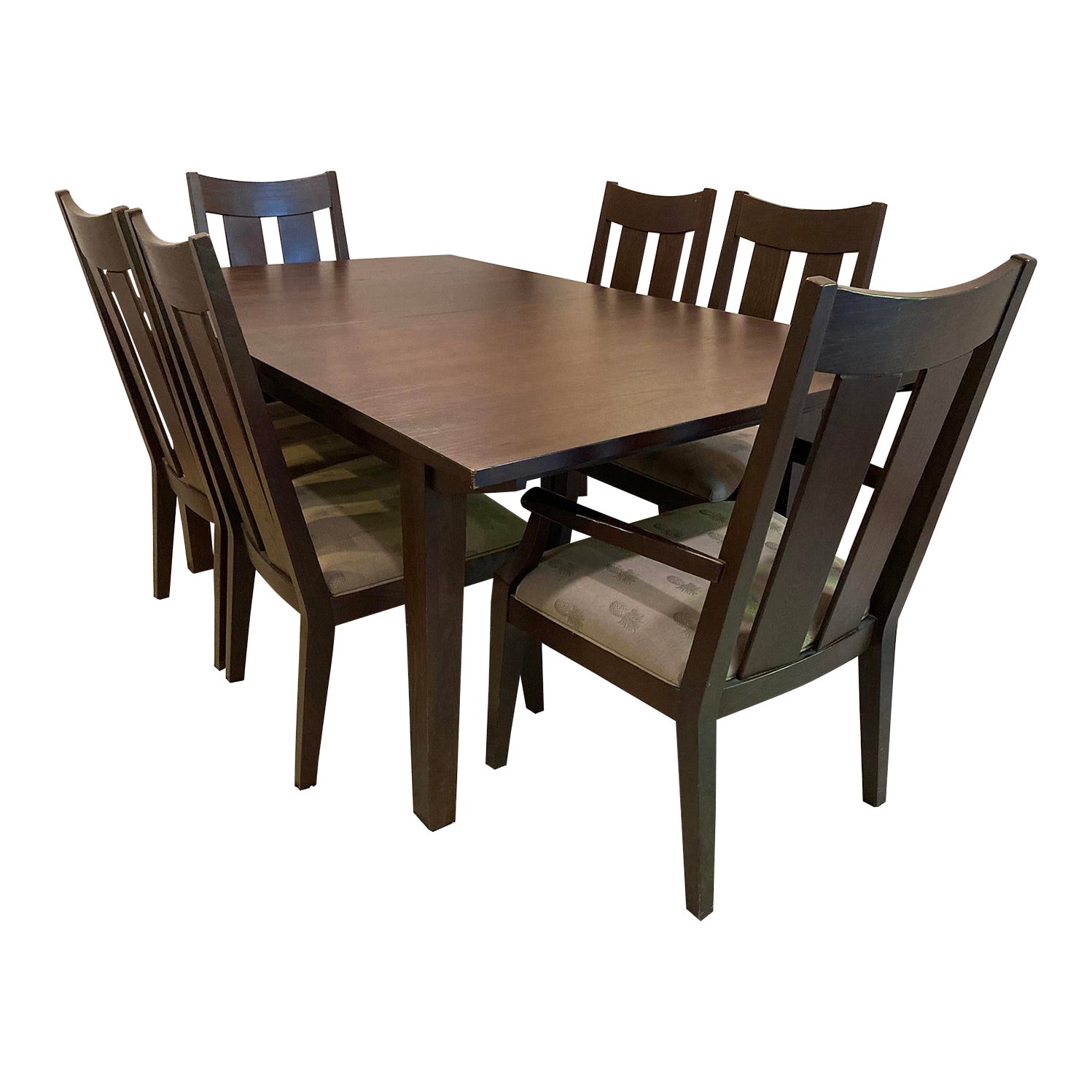 Ethan Allen Horizons Collection Dining Table & 6 Chairs | Chairish