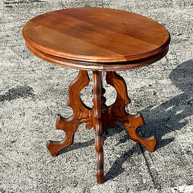Early 20th Century Vintage East Lake Side Table | Chairish