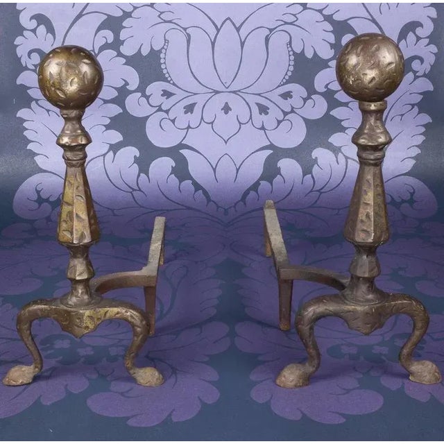 1920s American Andirons - a Pair | Chairish