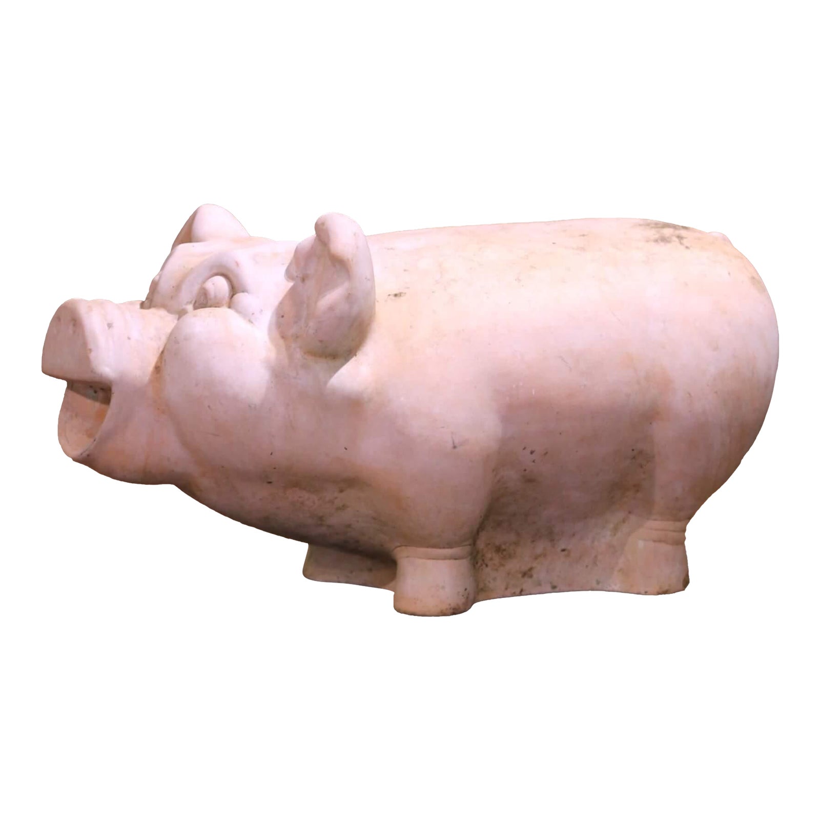 Vintage French Terracotta Piggy Bank With Weathered Finish, 20th ...